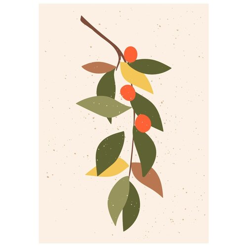 Постер / Плакат / Картина на холсте Цветы и растения - Осенняя пора 60x90 см в подарочном тубусе
