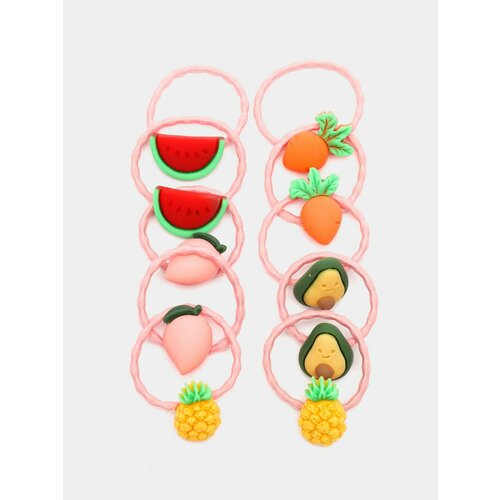 Резинки для волос детские, Цвет Конфетный