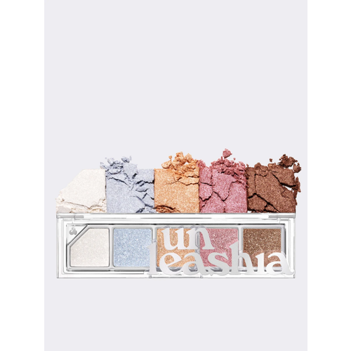 Палетка цветных хайлайтеров UNLEASHIA Mood Shower Face Palette NO.101 Ballerino Shower