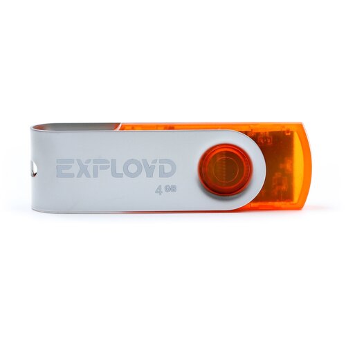 Флешка EXPLOYD 530 4 ГБ, 1 шт., orange