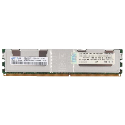 Оперативная память Samsung 4 ГБ DDR2 667 МГц FB-DIMM CL5 M395T5163QZ4-CE68