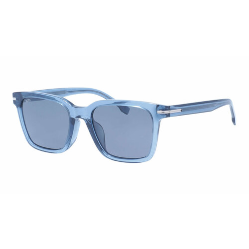 Солнцезащитные очки BOSS, серый, голубой