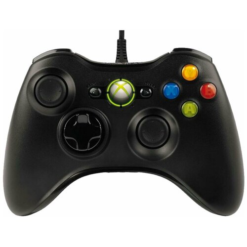 Геймпад Microsoft Xbox 360 Controller, черный, 1 шт.