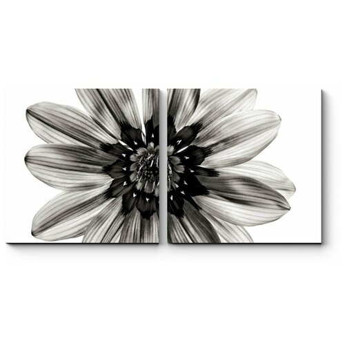 Модульная картина Гармония цветка 110x55