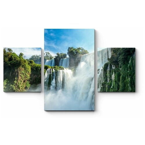 Модульная картина Удивительные водопады Игуасу 150x98