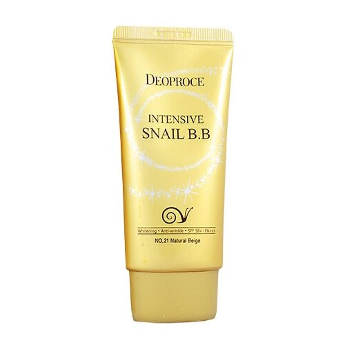 Deoproce BB крем Intensive Snail, SPF 50, 50 мл, оттенок: 21 natural beige, 1 шт.