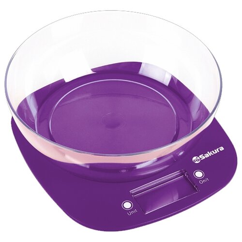 Кухонные весы Sakura SA-6078 R/P, фиолетовый