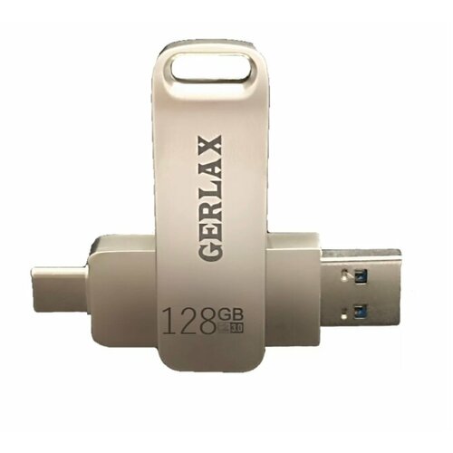 Флеш-накопитель USB 3.0 / Type-C Флешка для телефона 2 в 1 128 ГБ