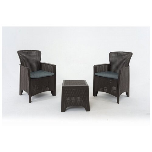 Обеденная группа Vinotti SF3-2P (2 кресла+стол) коричневый