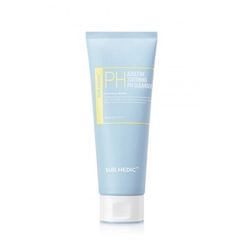 Пенка с гвайазуленом Sur. Medic+ Azulene Soothing pH Cleanser, 150 мл