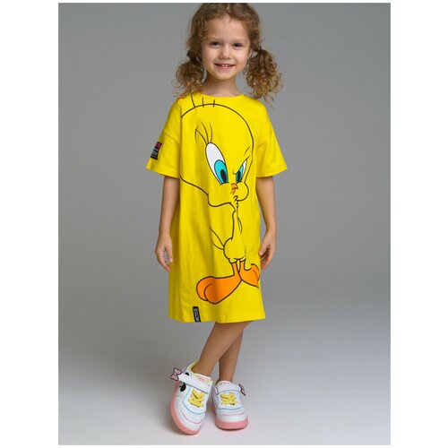 Платье playToday, размер 98, желтый