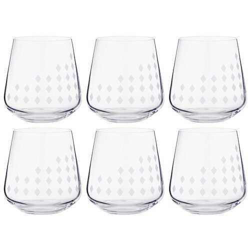 Набор стаканов Bohemia Crystal из 6 шт. sandra 290 мл h = 9 см (674-643)
