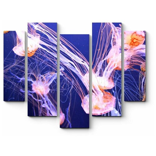 Модульная картина Очаровательные медузы101x82