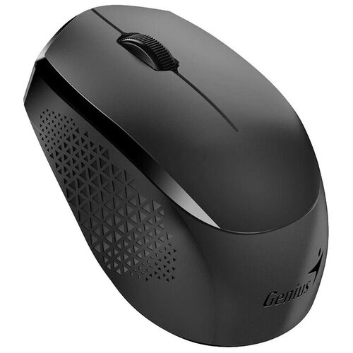 Genius Мышь NX-8000S Black ( Беспроводная, бесшумная, 3 кнопки, для правой/левой руки. Сенсор Blue Eye. Частота 2.4 GHz) (31030025400)