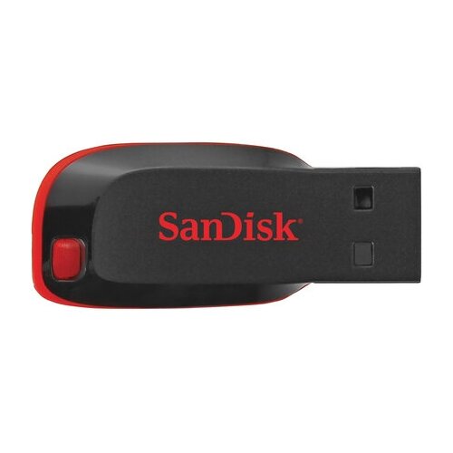 Флэш-диск USB 16Gb SanDisk Cruzer Blade, черный/красный (SDCZ50-016G-B35), 50шт.