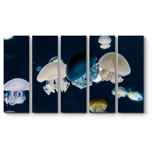 Модульная картина Красивые медузы 150x90