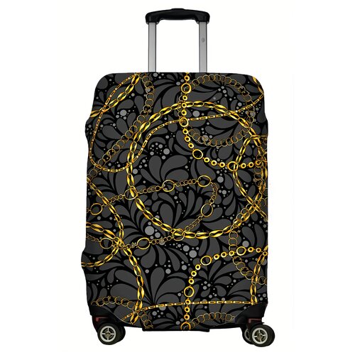 Чехол для чемодана LeJoy, размер S, серый, желтый
