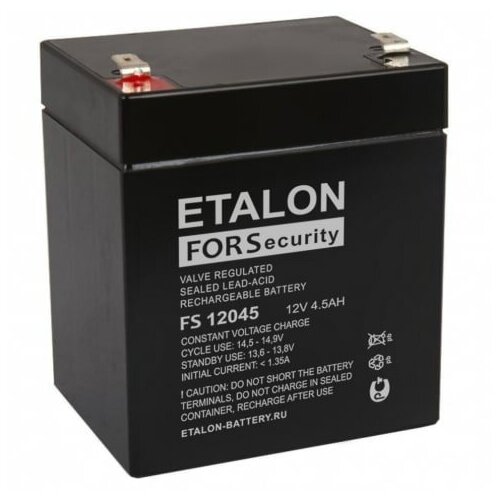 Аккумулятор FS 12В 4,5Ач | код 100-12/045S | Etalon battery (2шт. в упак.)