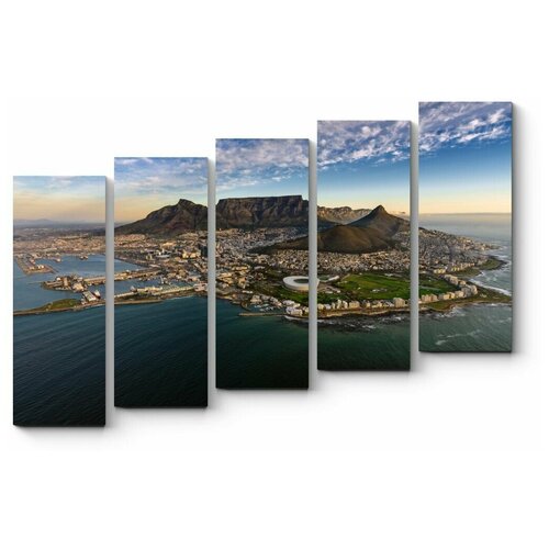 Модульная картина Потрясающая панорама Кейптауна 90x63