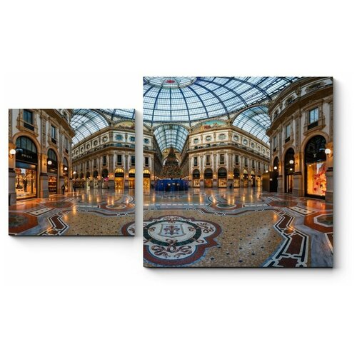Модульная картина Внутри галереи Виктора Эммануила, Милан50x30