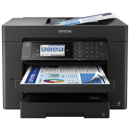 МФУ струйное Epson Workforce WF-7840DTWF, цветн., A3, черный