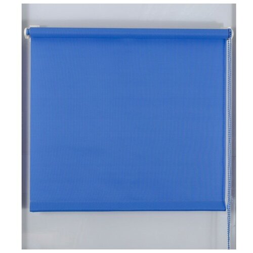 Рулонная штора "Простая MJ" 40х160 см, цвет синий