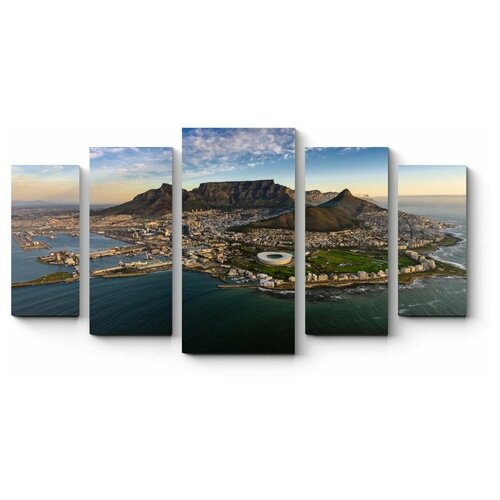 Модульная картина Потрясающая панорама Кейптауна 120x66