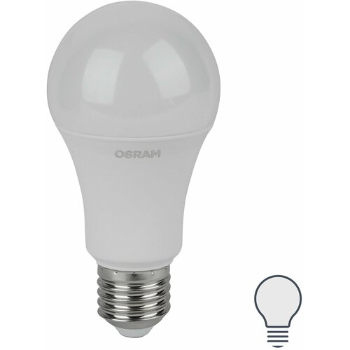 Лампа светодиодная Osram А60 E27 220-240 В 12 Вт груша матовая 1000 лм, нейтральный белый свет