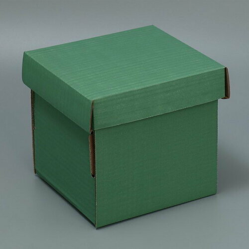 Складная коробка "Оливковая", 16.6 x 15.5 x 15.3 см, 5 шт.