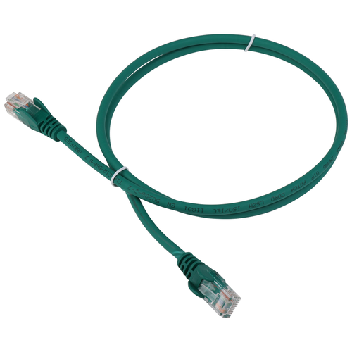 Патч-корд Lanmaster LAN-PC45 RJ-45 (m) - RJ-45 (m) CAT5e U/UTP, 5 м, 1 шт., зеленый