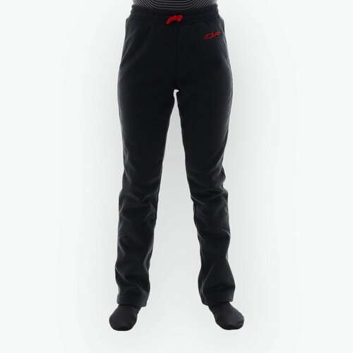 Брюки Dragonfly Женские флисовые брюки Dragonfly Level Black Red, размер L, черный
