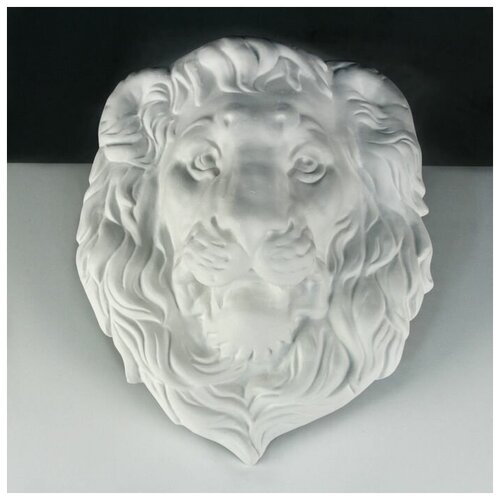 Гипсовая фигура Маска льва, 38,5 х 32 х 11 см
