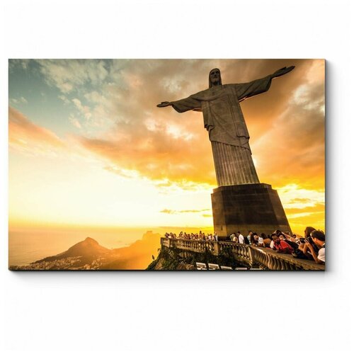 Модульная картина Изумительный закат в Рио-де-Жанейро 110x73