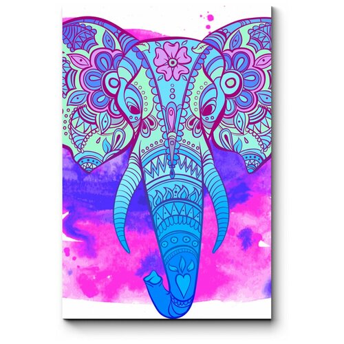 Модульная картина Индийский арт слон 50x75