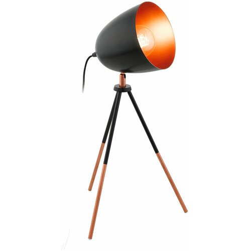 Лампа декоративная EGLO Chester 49385, E27, 60 Вт, черный