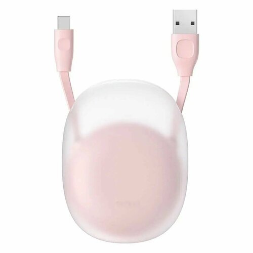 Кабель Baseus for iPhone USB - Lightning Little Reunion One-Way Stretchable 2А 1 м (Pink)