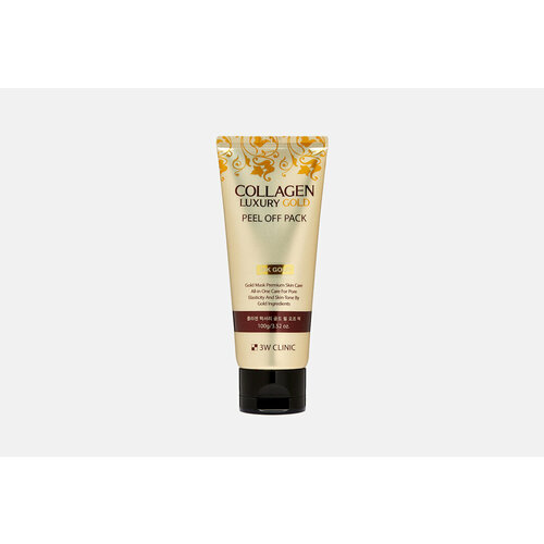 Маска-плёнка 3W CLINIC, Collagen Luxury Gold Peel Off Pack 100мл