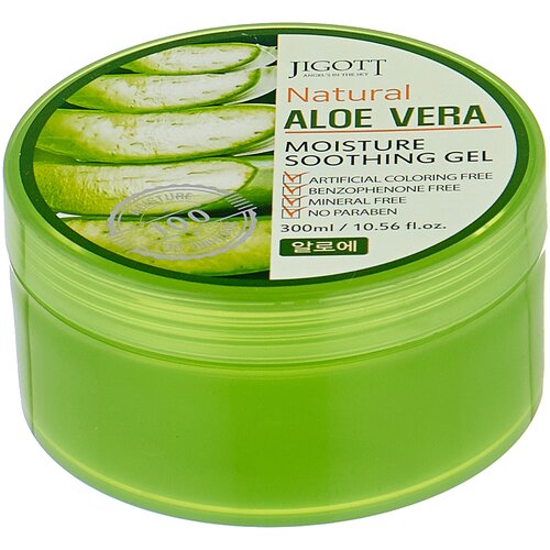 Jigott Natural Aloe Vera Moisture Soothing Gel Гель для тела, 300 мл