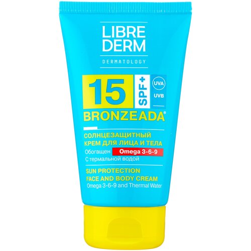 Librederm Librederm Bronzeada солнцезащитный крем для лица и тела Omega 3-6-9 SPF 15, 150 мл