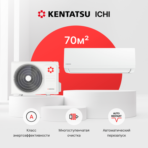 Настенная сплит-система Kentatsu Ichi KSGI70HFAN1/KSRI70HFAN1, для помещений до 70 кв. м.