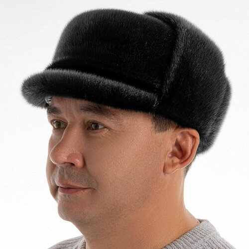 Шапка , размер 60, черный