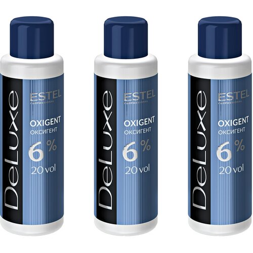 ESTEL Оксигент De Luxe 6%, 3 шт. x 60 мл