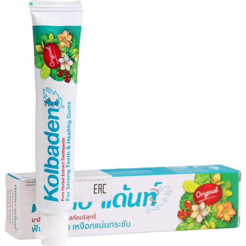 Зубная паста Kolbadent Pure Herbal Extract, 35 мл, 35 г, голубой