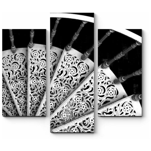 Модульная картина Винтажная лестница130x117