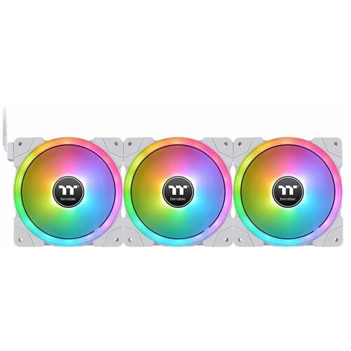 Корпусный вентилятор Thermaltake CL-F161-PL12SW-A SWAFAN EX12 RGB PC Cooling Fan White TT Premium Edition 3 Pack