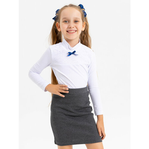 Школьная юбка КотМарКот, размер 122, серый