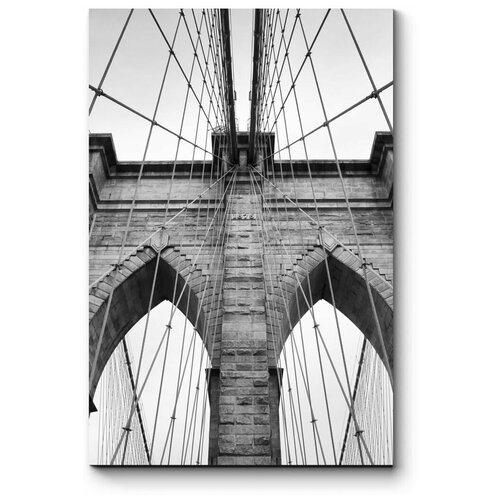 Модульная картина Строгость цвета, Бруклинский мост 80x120