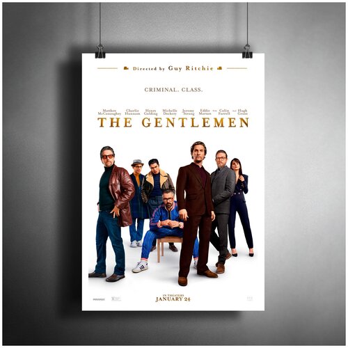 Постер плакат для интерьера "Фильм Гая Ричи: Джентльмены. The Gentlemen"/ Декор дома, офиса, комнаты A3 (297 x 420 мм)