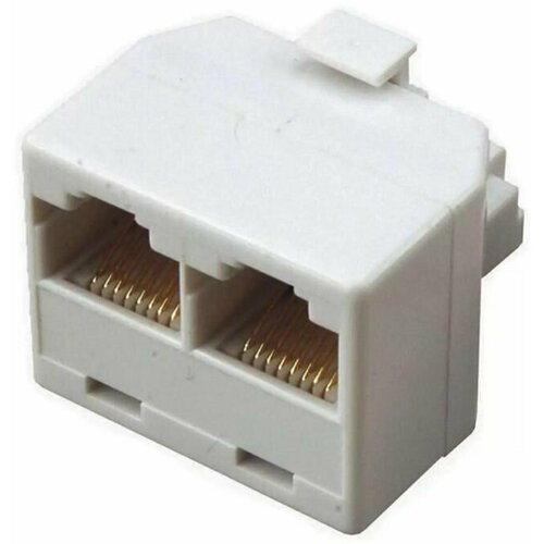 Переходник сетевой LAN, (штекер 8Р8С (Rj-45) -2 гнезда 8Р8С (Rj-45)) Rexant, 1шт