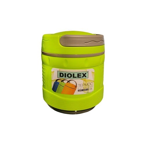 Термос для еды Diolex DXC-1200-2, 1.2 л, зеленый